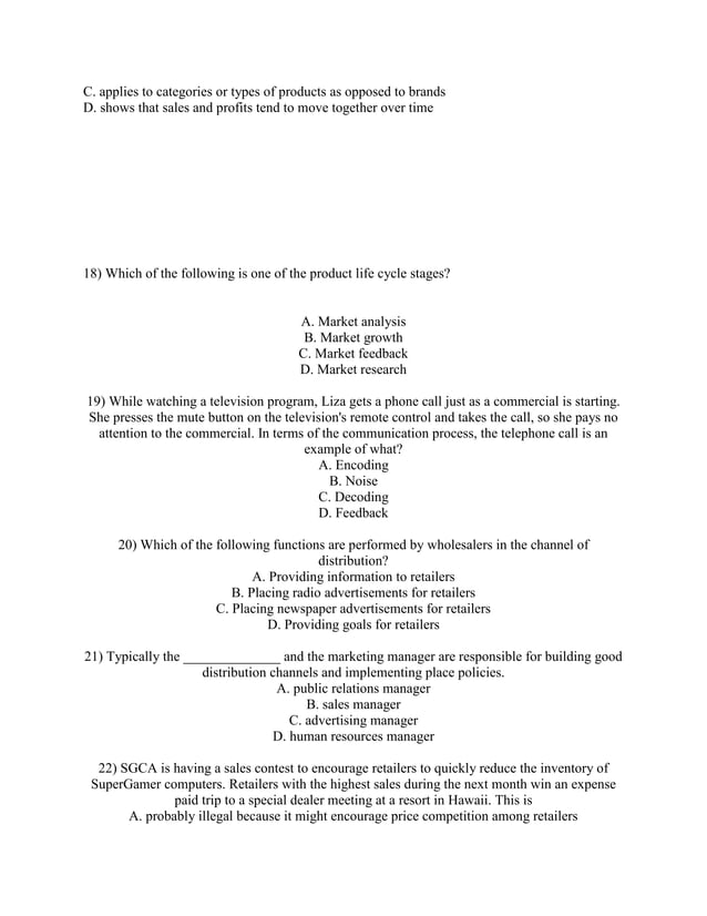 MKT 421 Final Exam | PDF