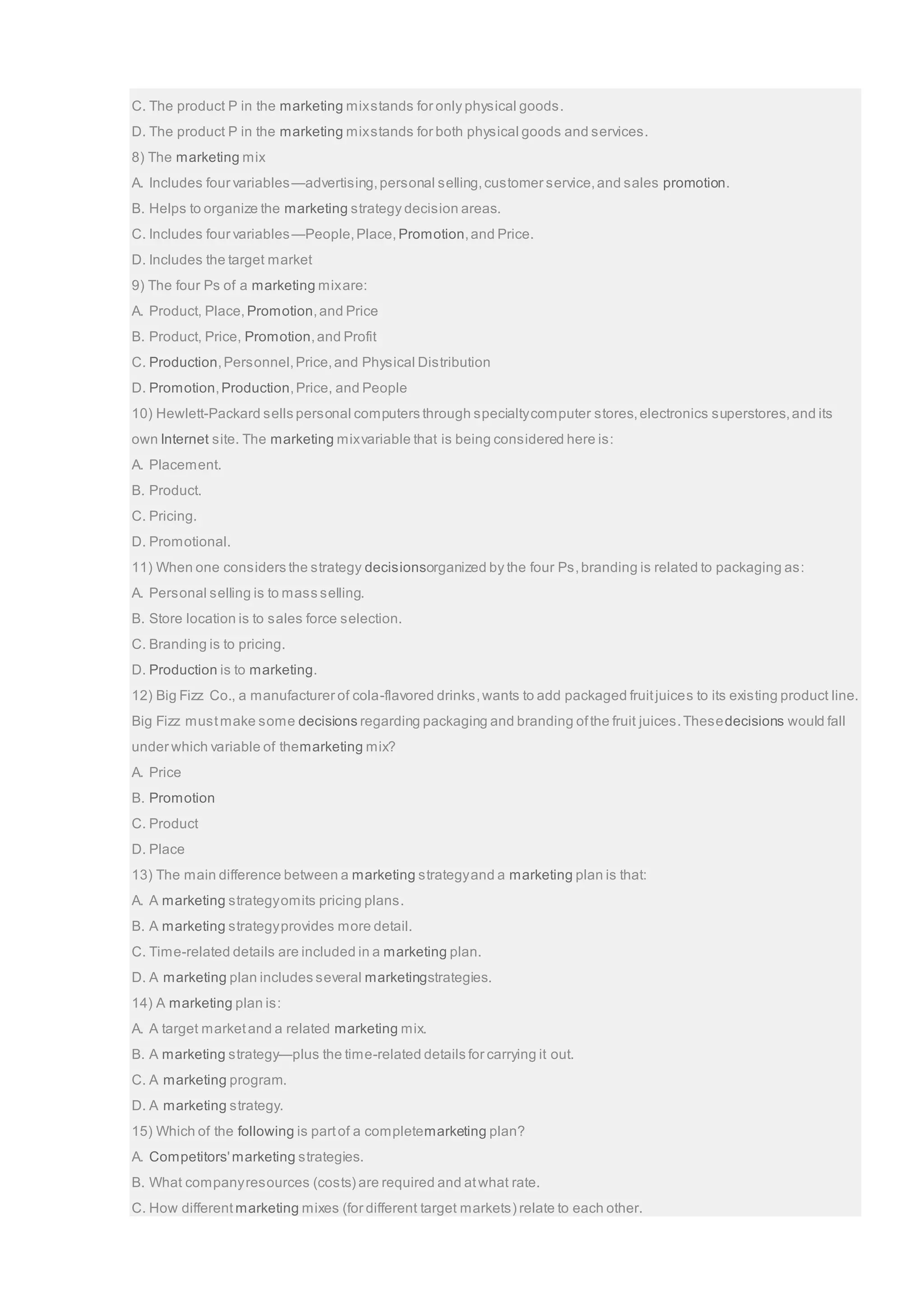 Mkt 421 final exam 3 | PDF