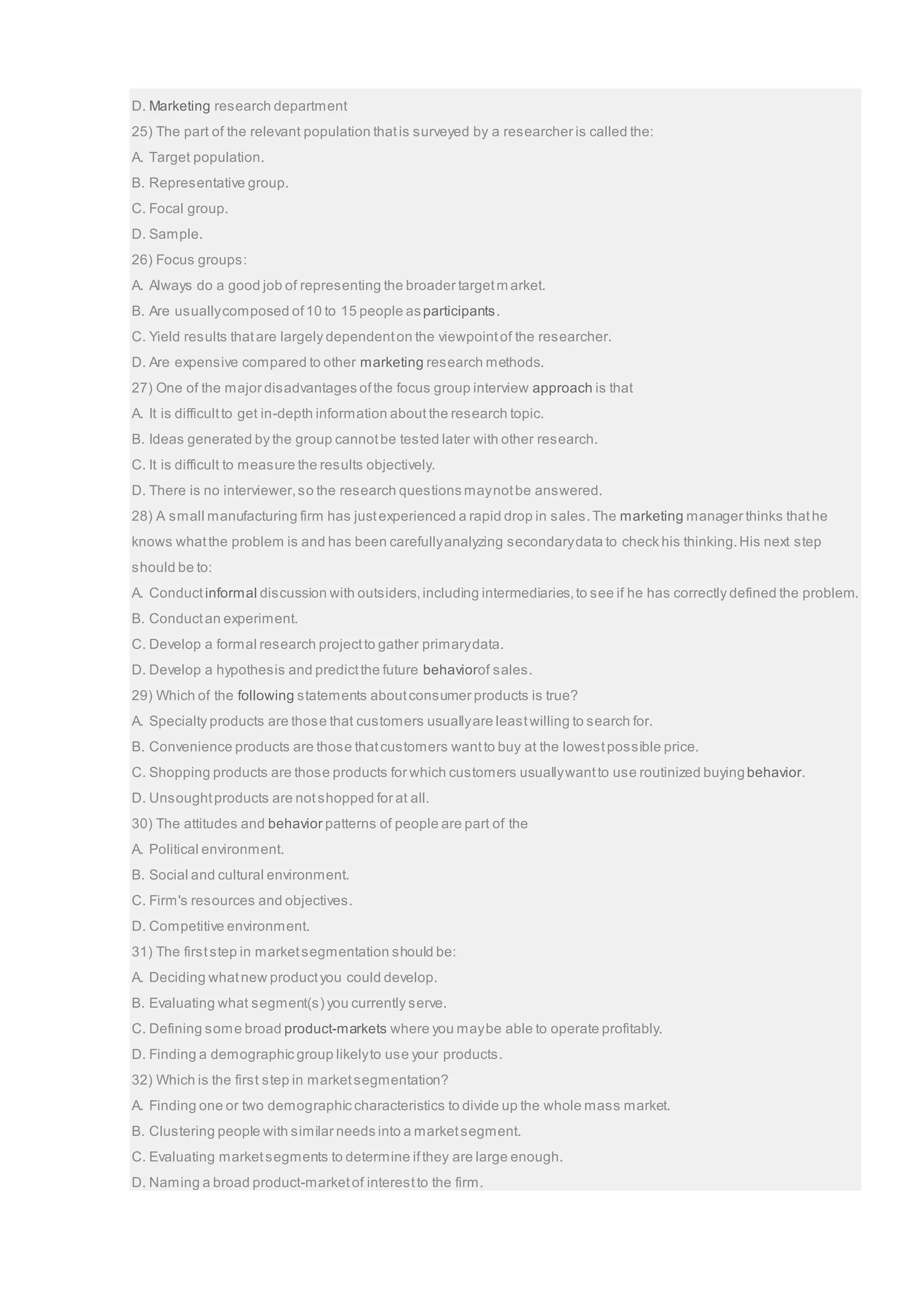 Mkt 421 final exam 4 | PDF