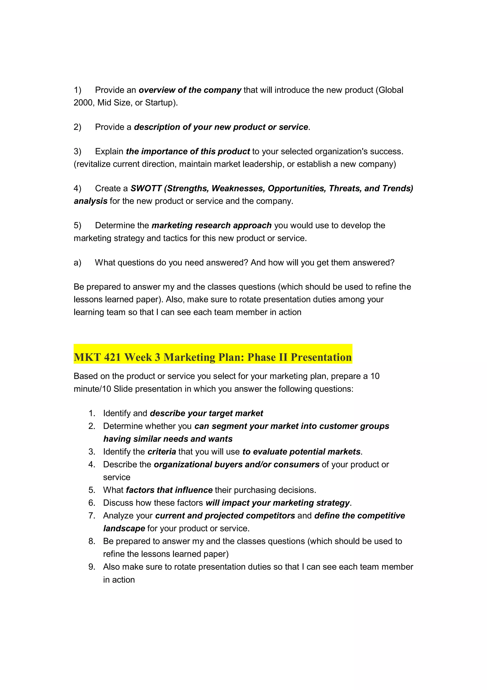 Mkt 421 mkt421 | PDF