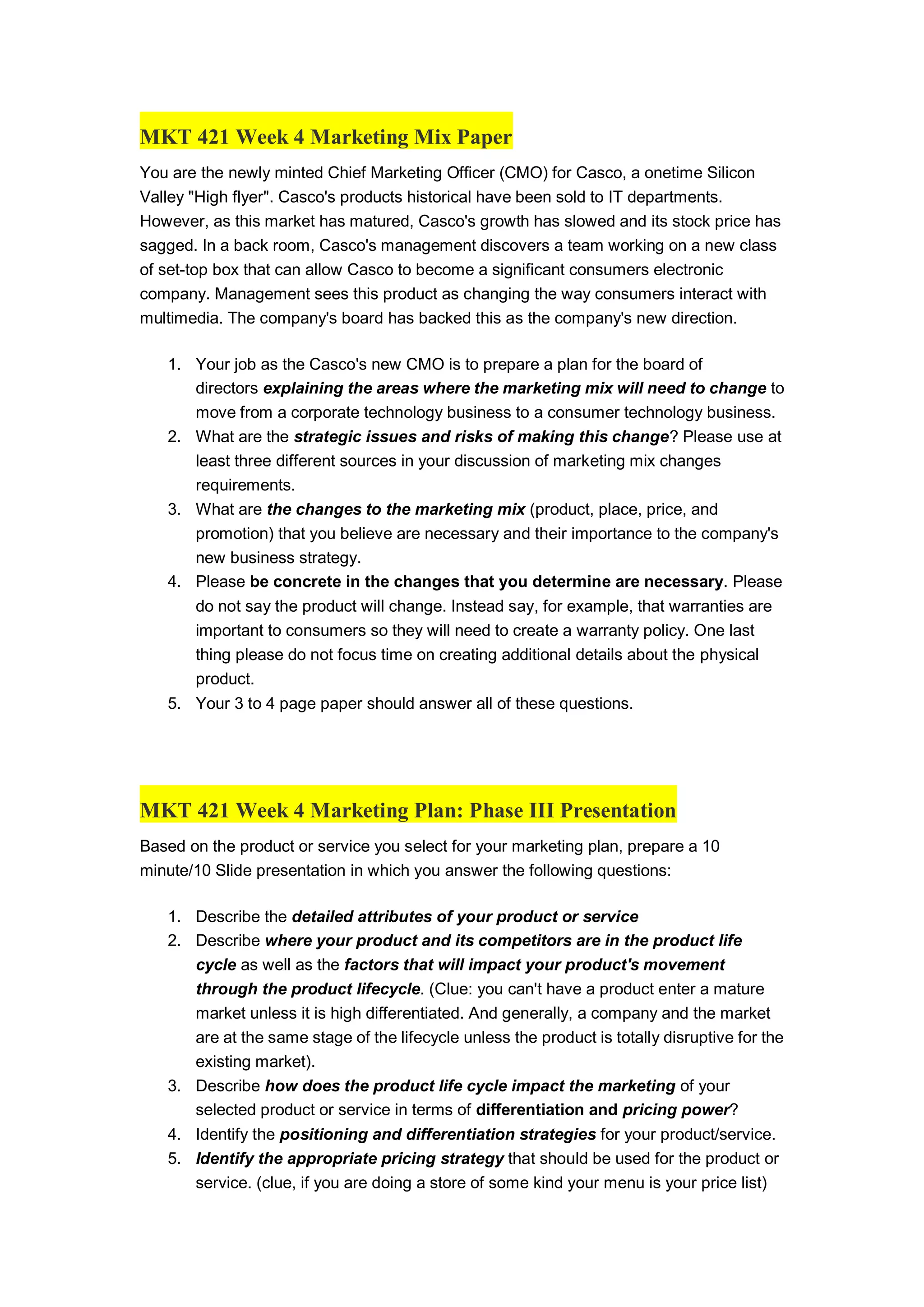 Mkt 421 mkt421 | PDF