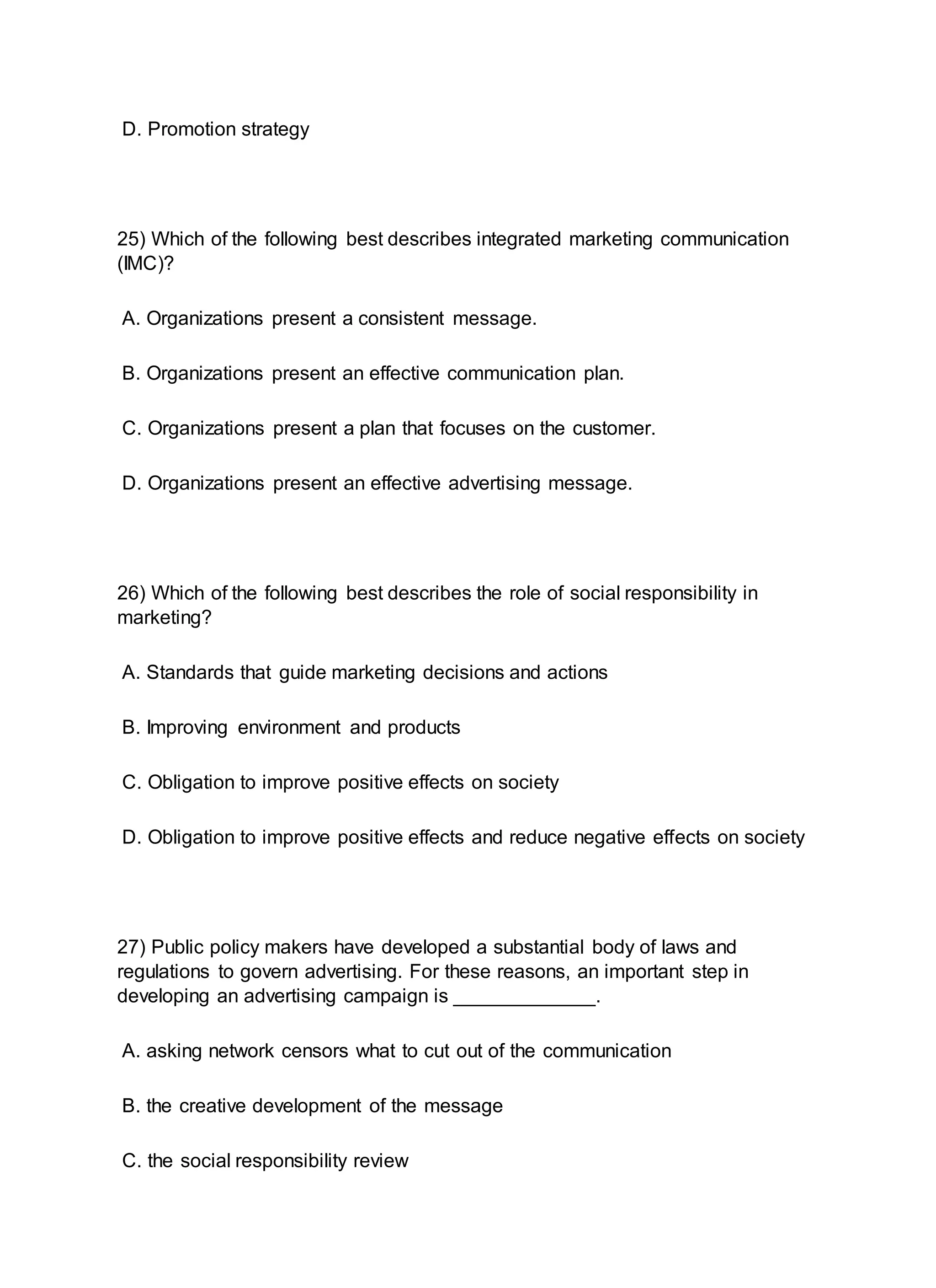 MKT 571 Final Exam Answers 2015 version | DOCX