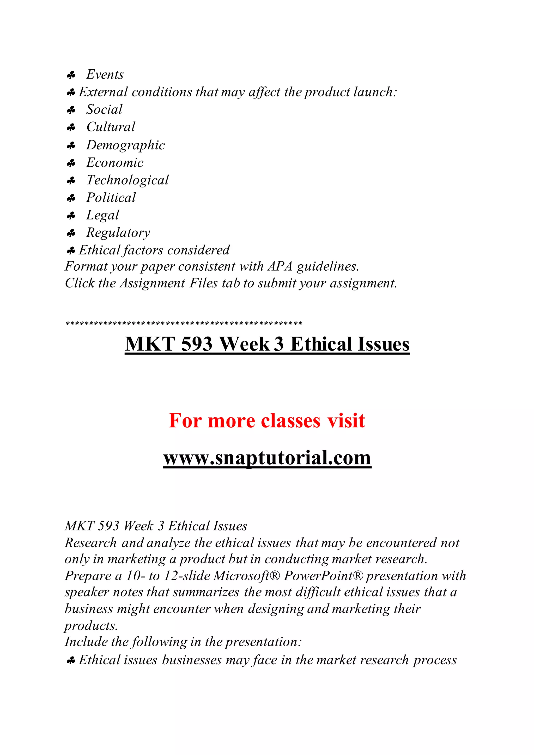 MKT 593 Effective Communication - snaptutorial.com | Business Administration | Business