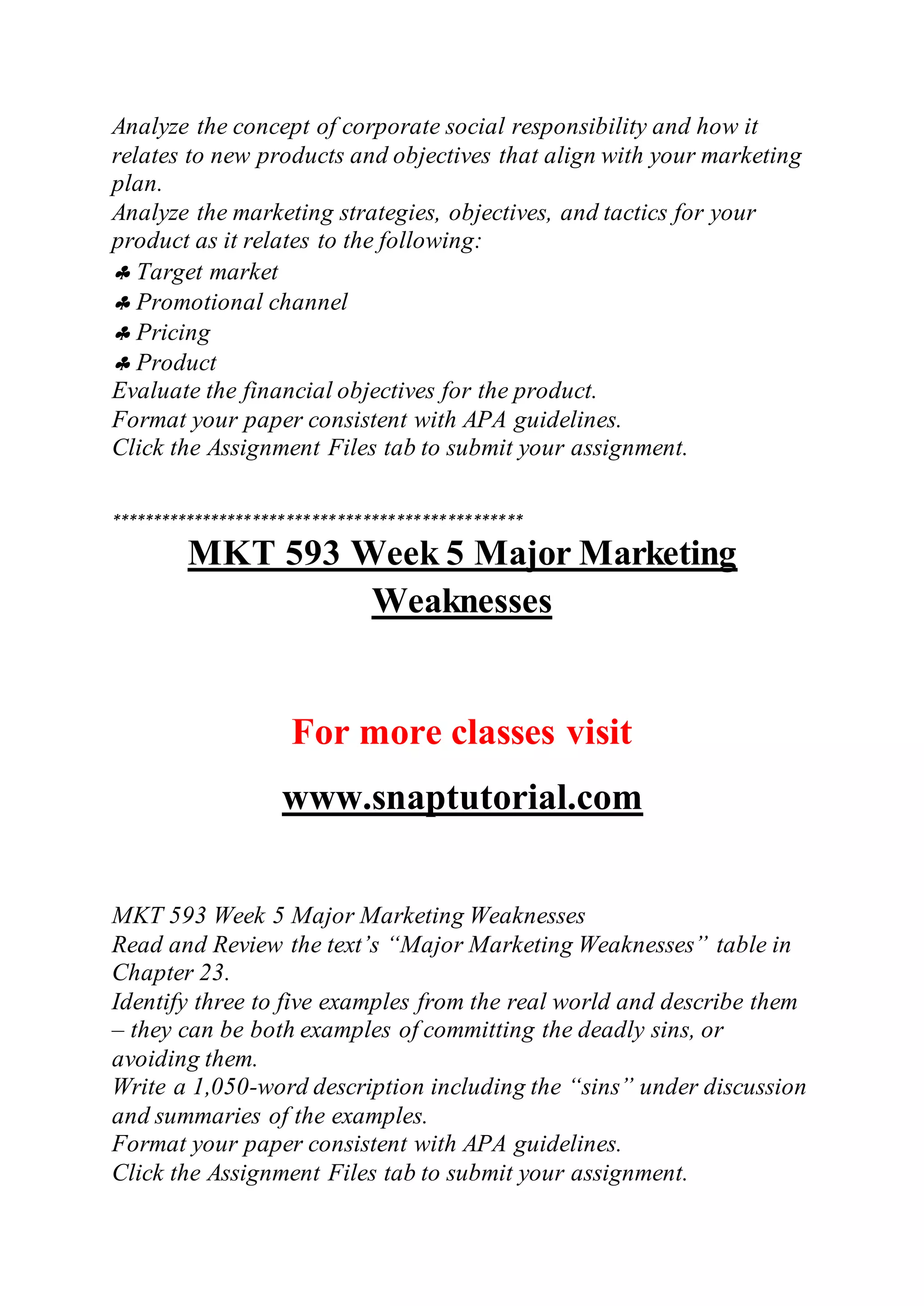 MKT 593 Effective Communication - snaptutorial.com | Business Administration | Business
