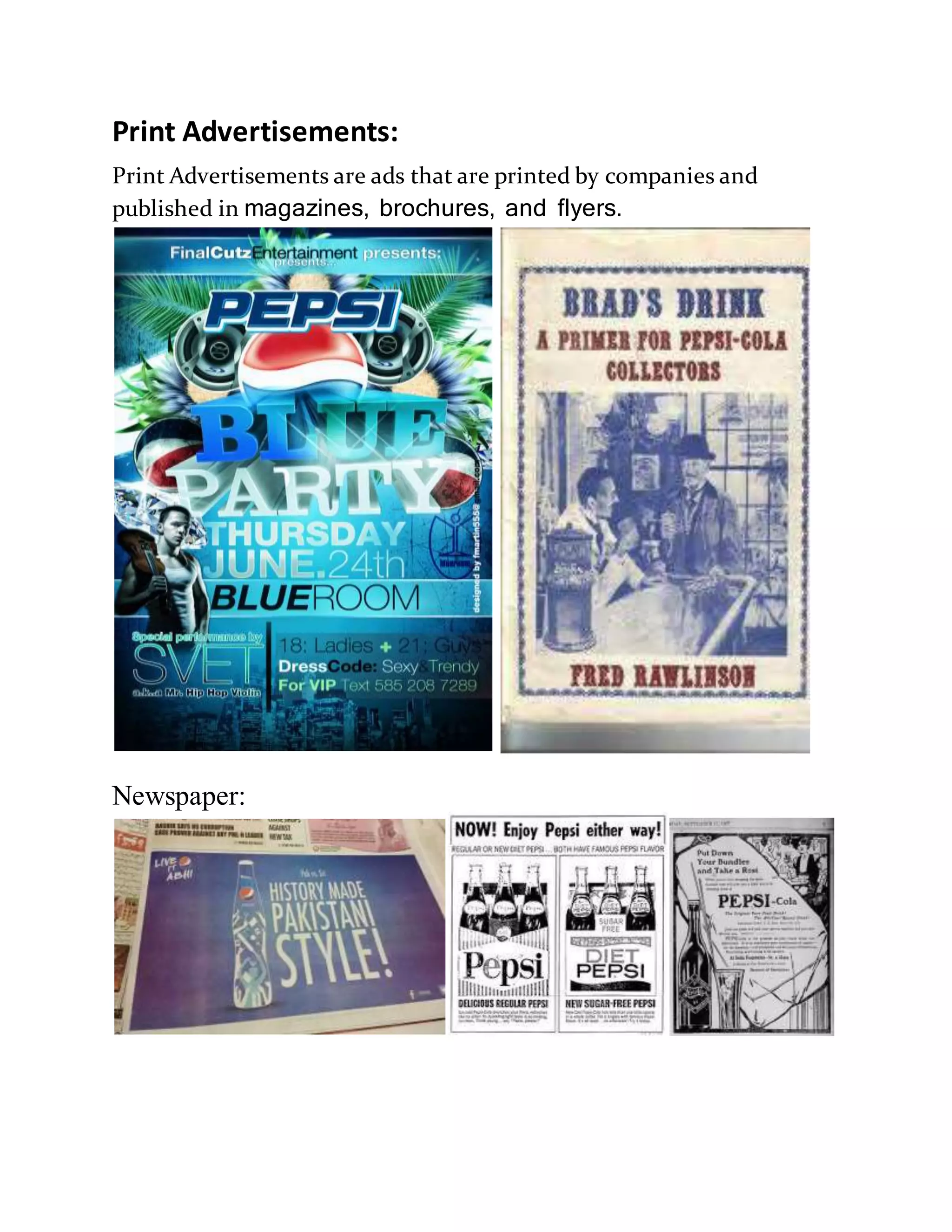 how pepsi positioning takes place | DOCX