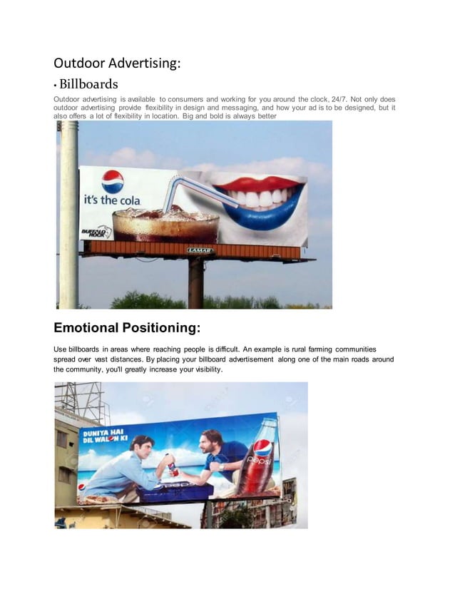 how pepsi positioning takes place | DOCX