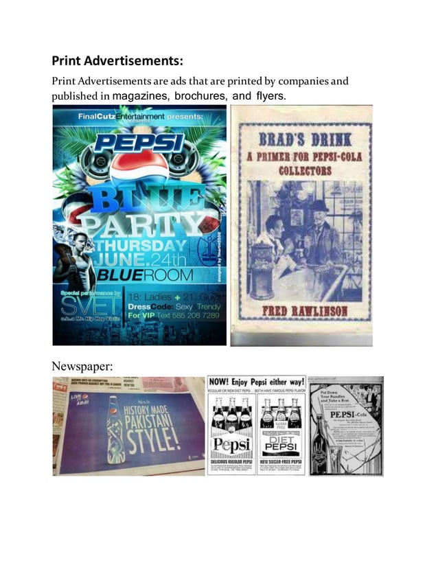 how pepsi positioning takes place | DOCX