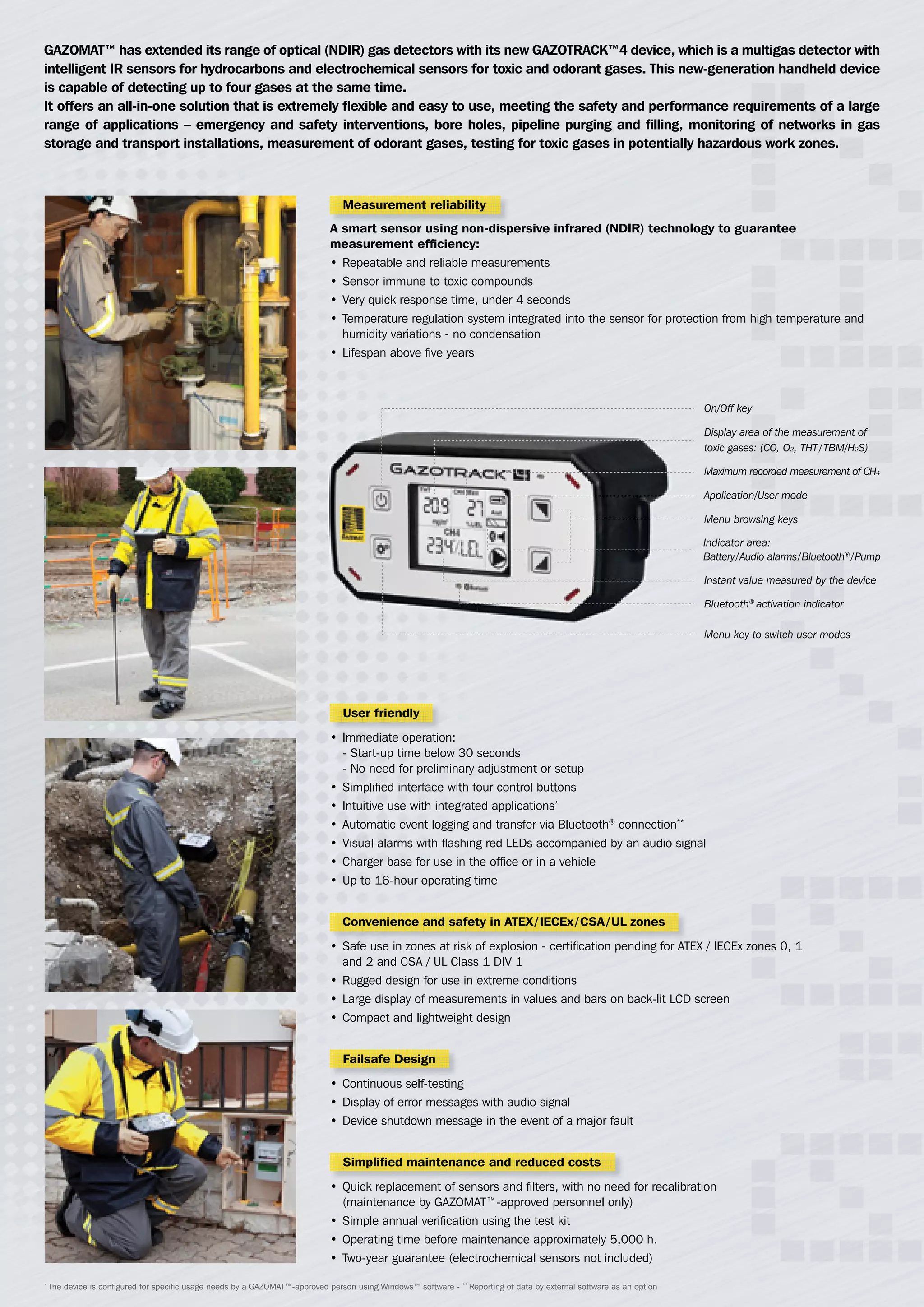 GAZOTRACK 4, multigas detector. | PDF