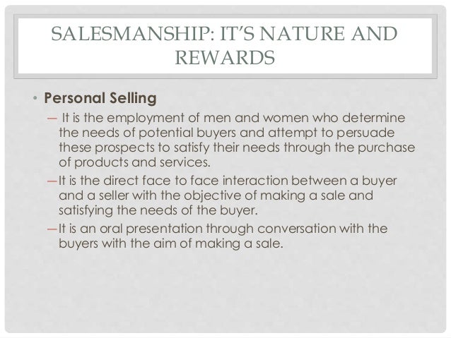 Professional Salesmanship | PPT