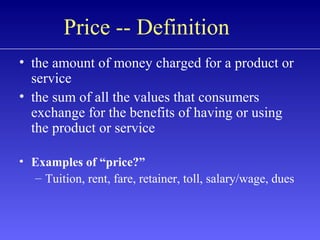 Marketing Pricing Strategies | PPT