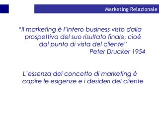 Marketing Relazionale | PPT