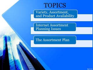 Assortment Planning Process | PPTX