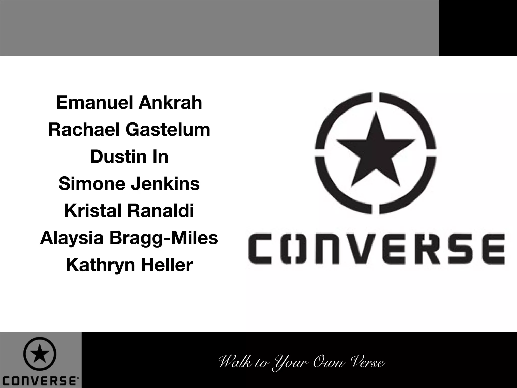 Converse Advertising Campaign DEC | PPT
