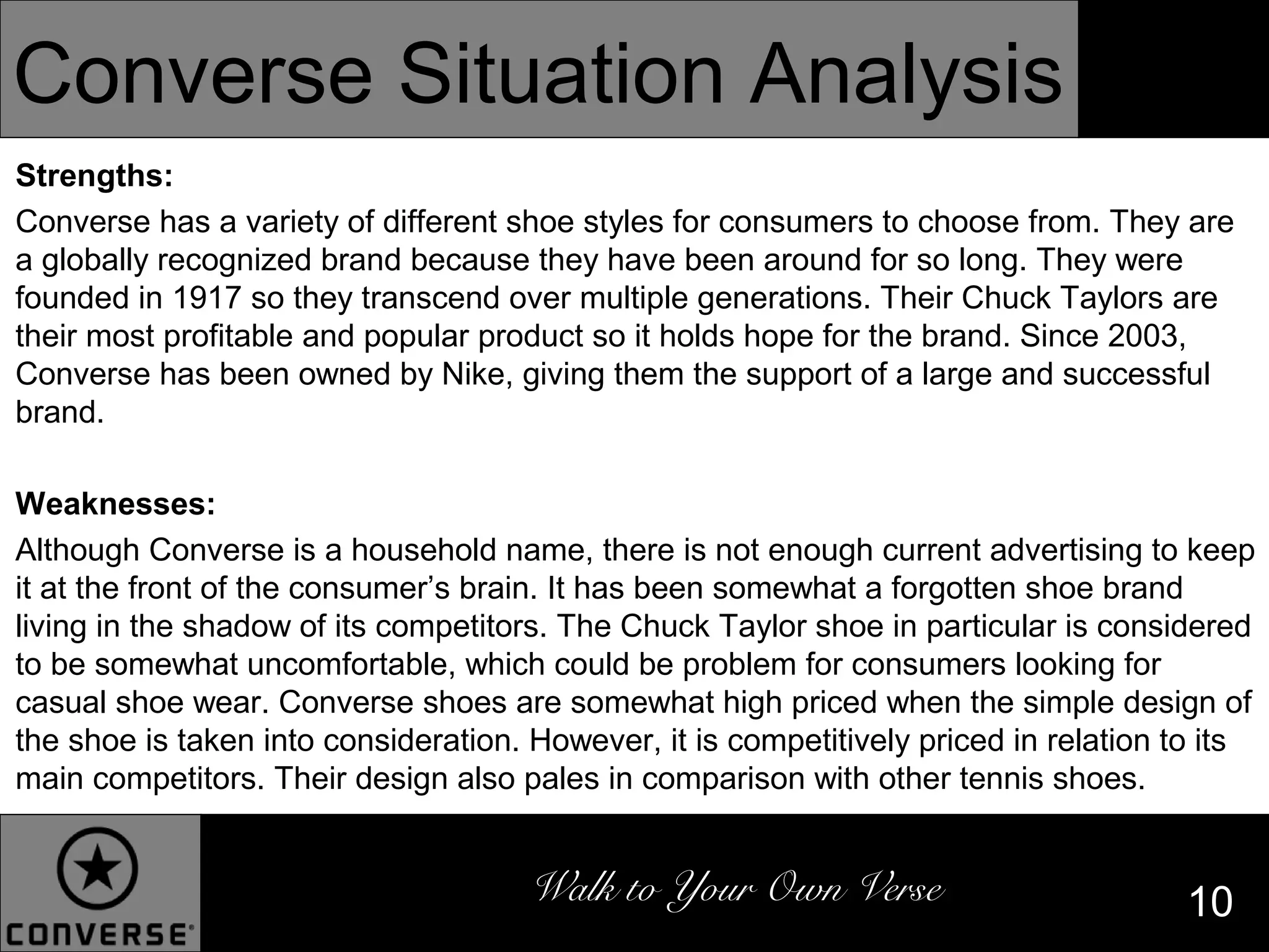 Converse Advertising Campaign DEC | PPT