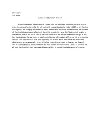 Mktg 338-002 Edited Current Event Summary | DOCX | Social Networking ...