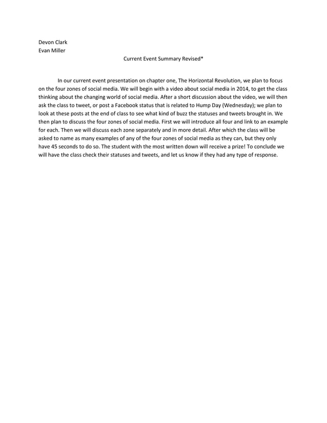 Mktg 338-002 Edited Current Event Summary | DOCX | Social Networking ...