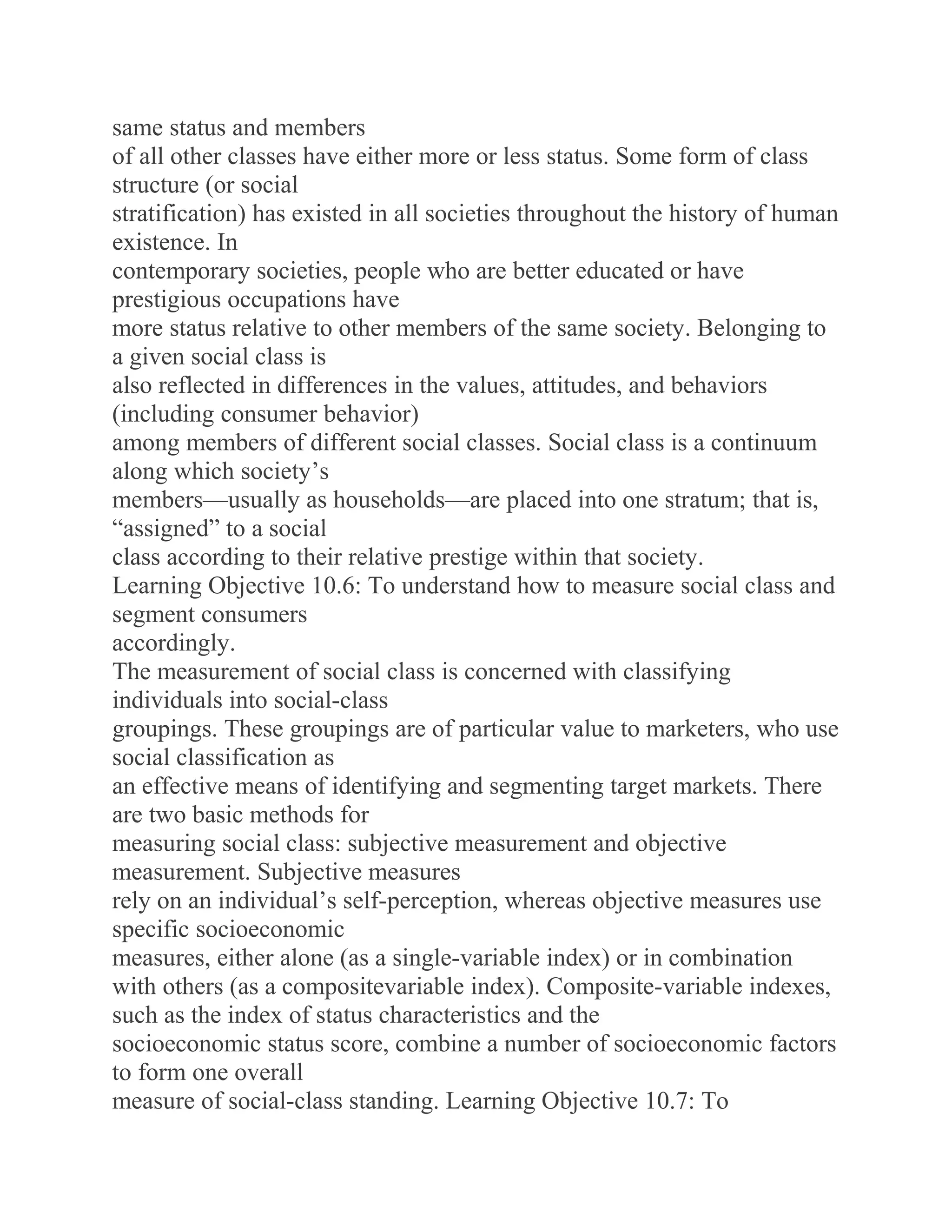 Mktg 3850 the family and its social class/tutorialoutlet | DOC ...
