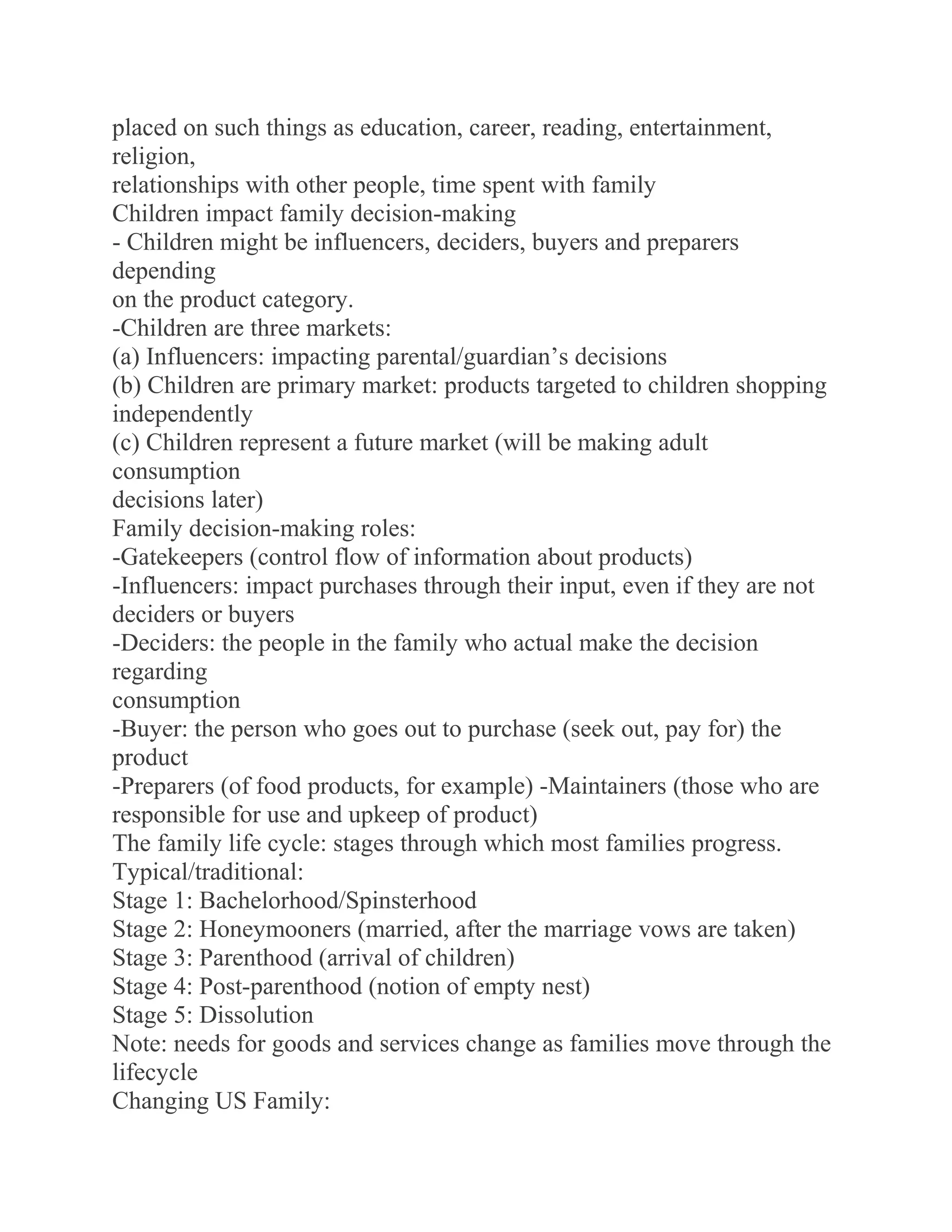 Mktg 3850 the family and its social class/tutorialoutlet | DOC ...