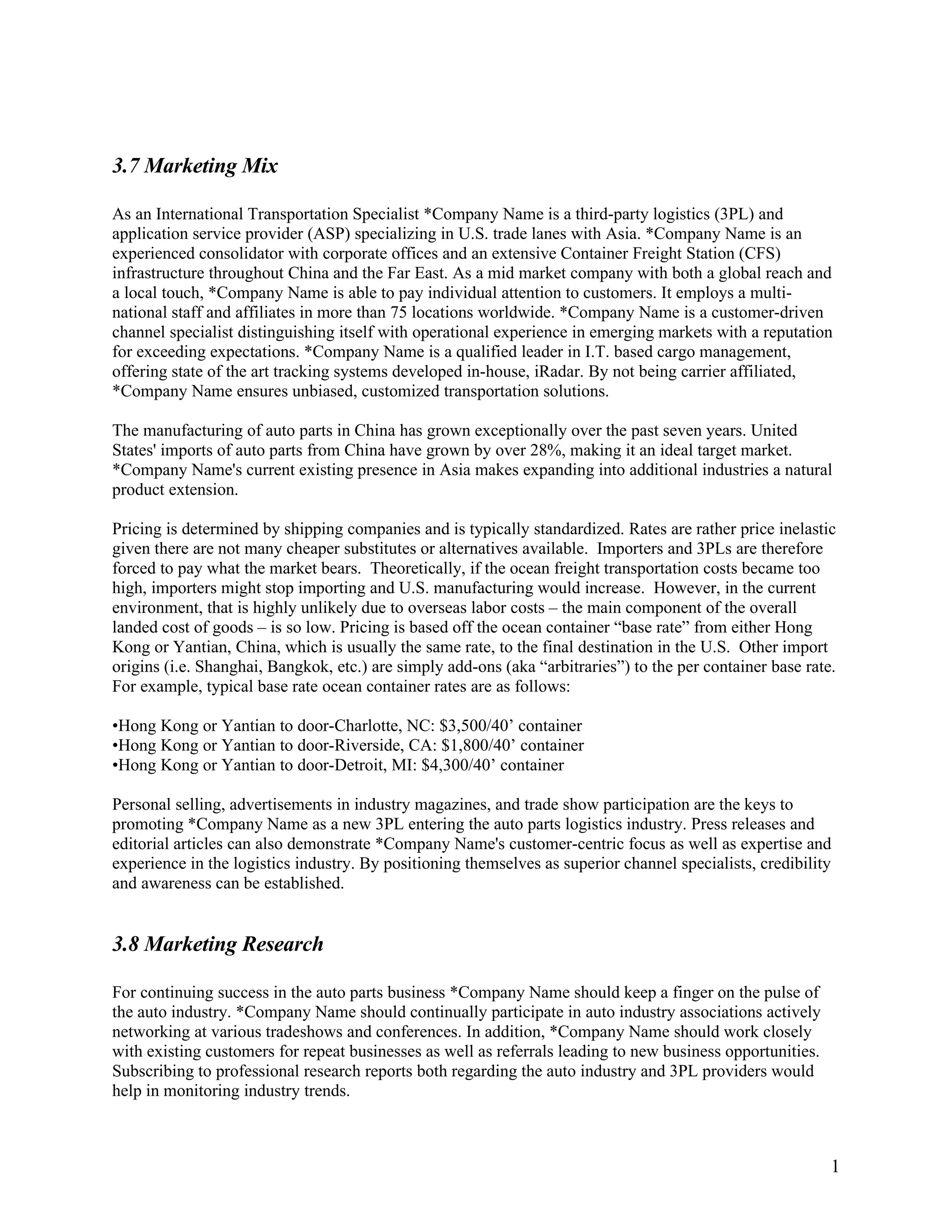 Sample Marketing Plan | DOC