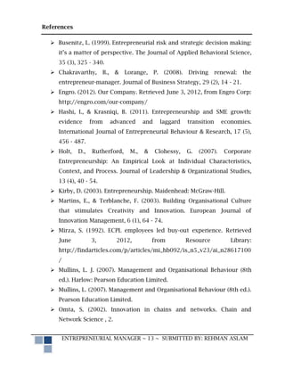 The Entrepreneurial Manager | PDF