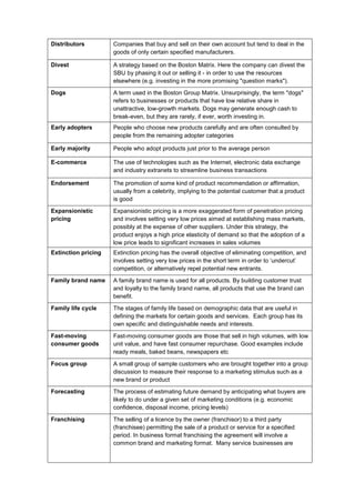 Marketing Glossary | PDF | Advertising Industry | Industries