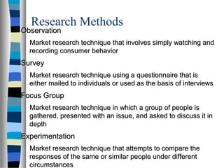 Market Research & Process | PPT