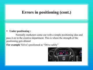 Topic: Positioning | Course: Marketing Management | BBA 4th semester | PPT