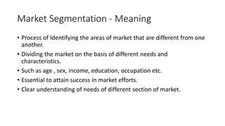 Market Segmentation | PPT