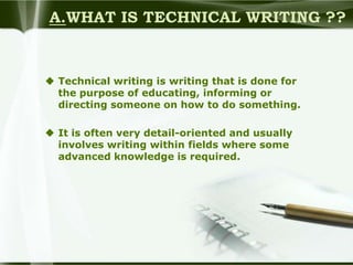 Technical Writing | PPTX