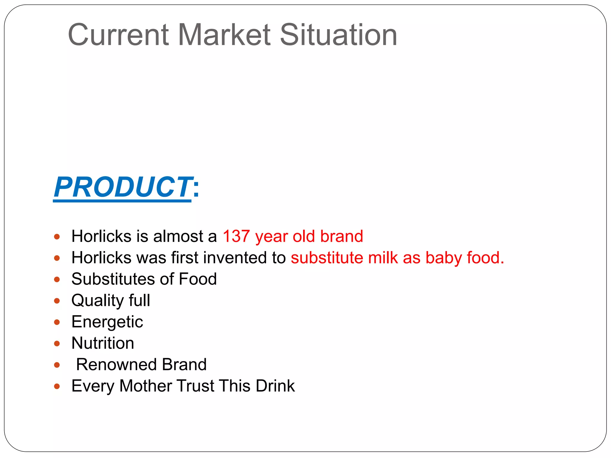 Plan Of Horlicks | PPTX