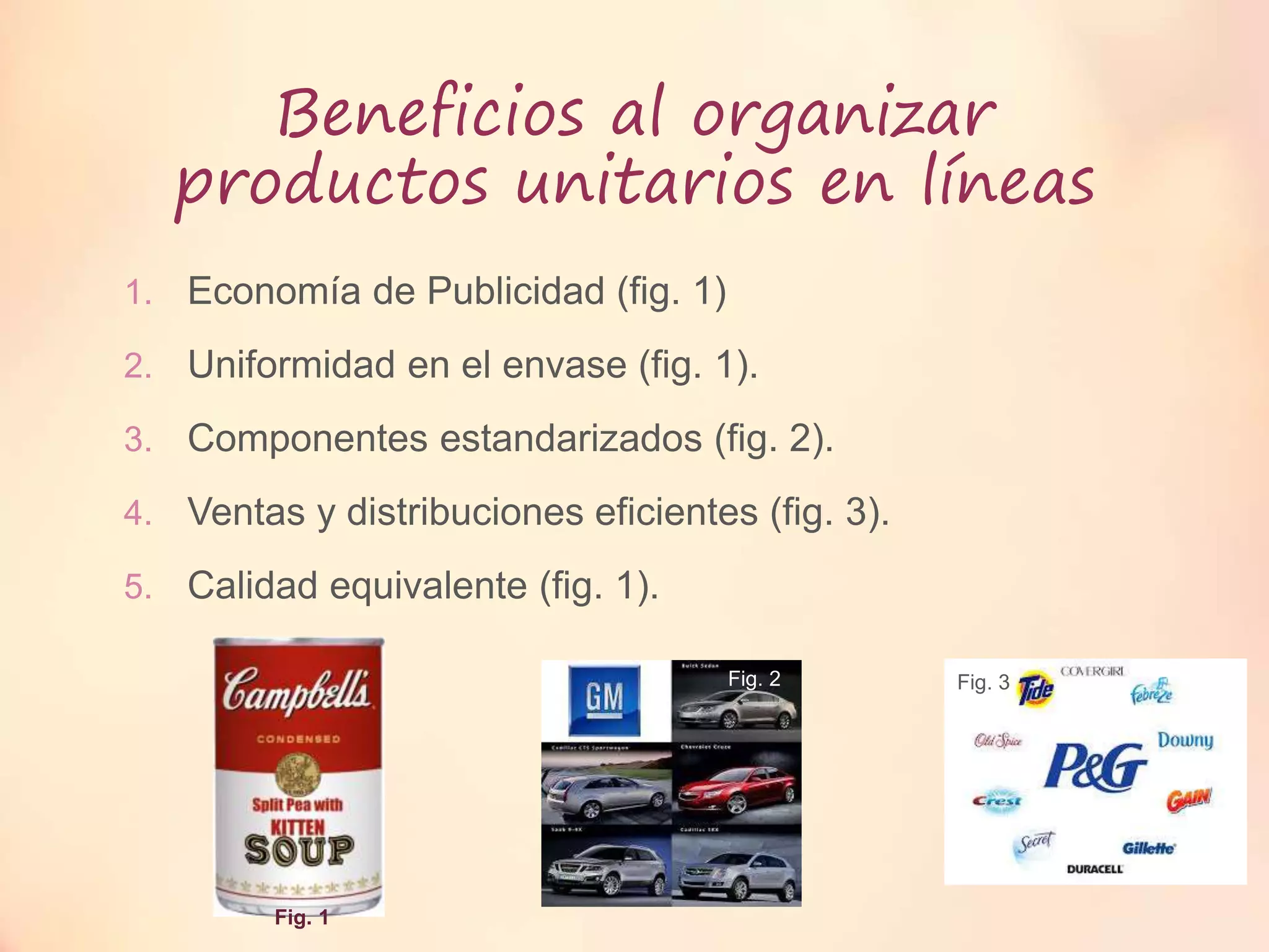 [Mkt] productos unitarios, lineas y mezclas de productos | PPTX