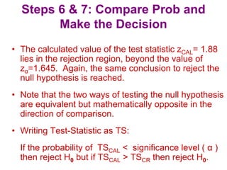 Identifying Appropriate Test Statistics Involving Population Mean | PPT