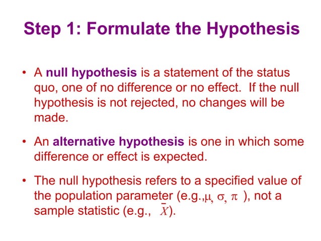 Identifying Appropriate Test Statistics Involving Population Mean Ppt
