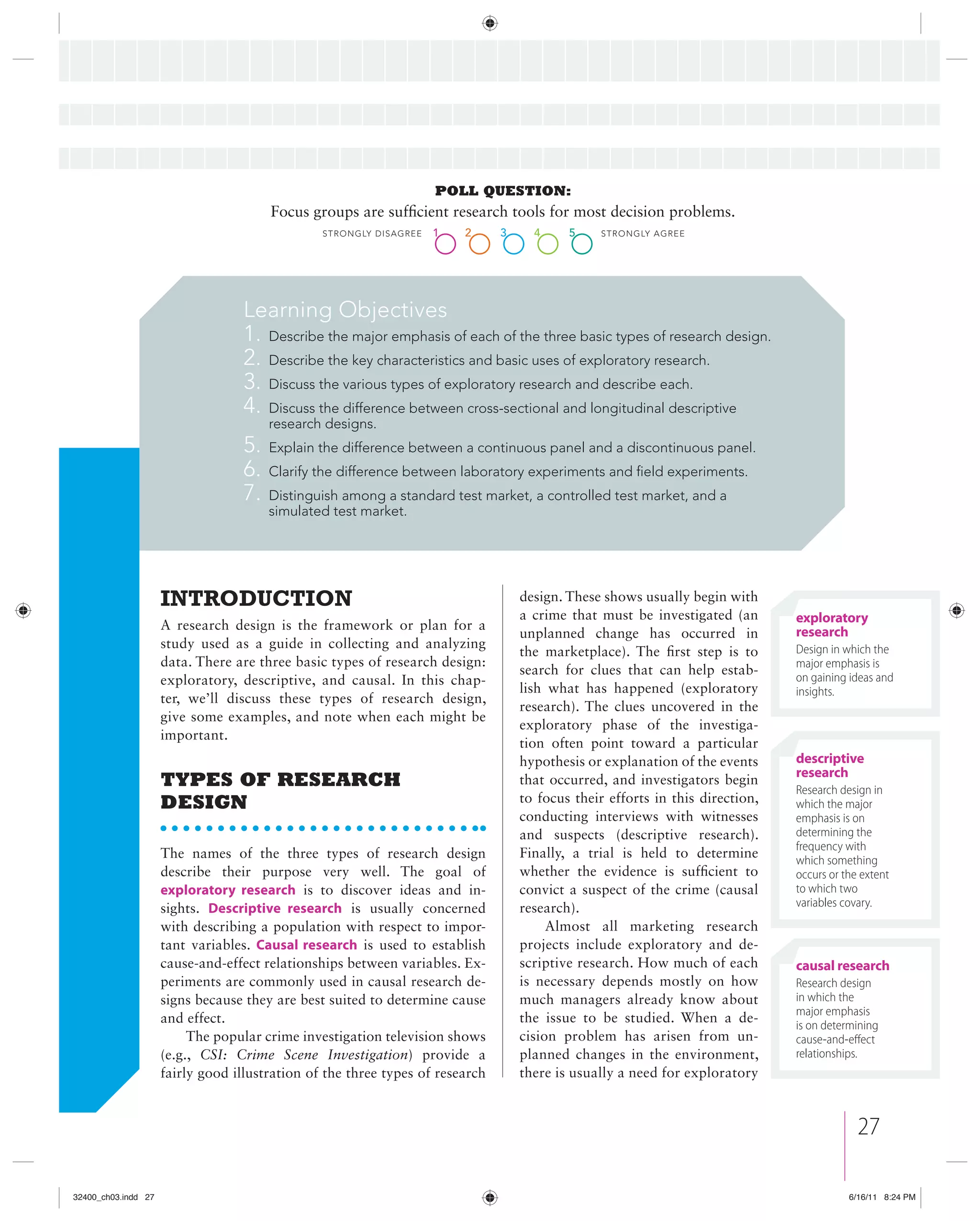3 Types of Marketing Research Designs (Exploratory, Descriptive, Causal ...