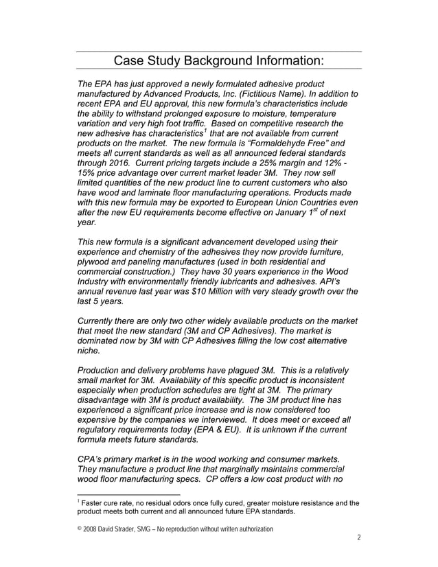 Sample Market Research & Analysis | PDF