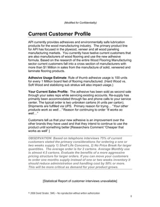 Sample Market Research & Analysis | PDF | Woodworking | Arts and Crafts