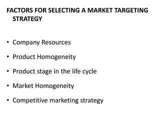Market targeting | PPTX
