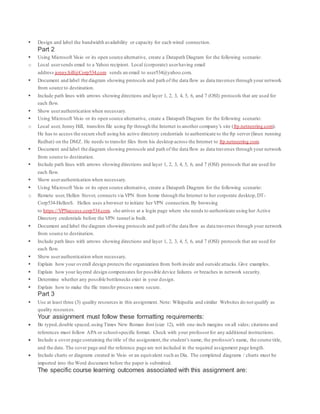 Project: Designing a Secure Network | DOCX