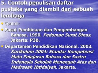 MKU Bahasa Indonesia Kutipan, Daftar Pustaka dan Catatan Kaki | PPT