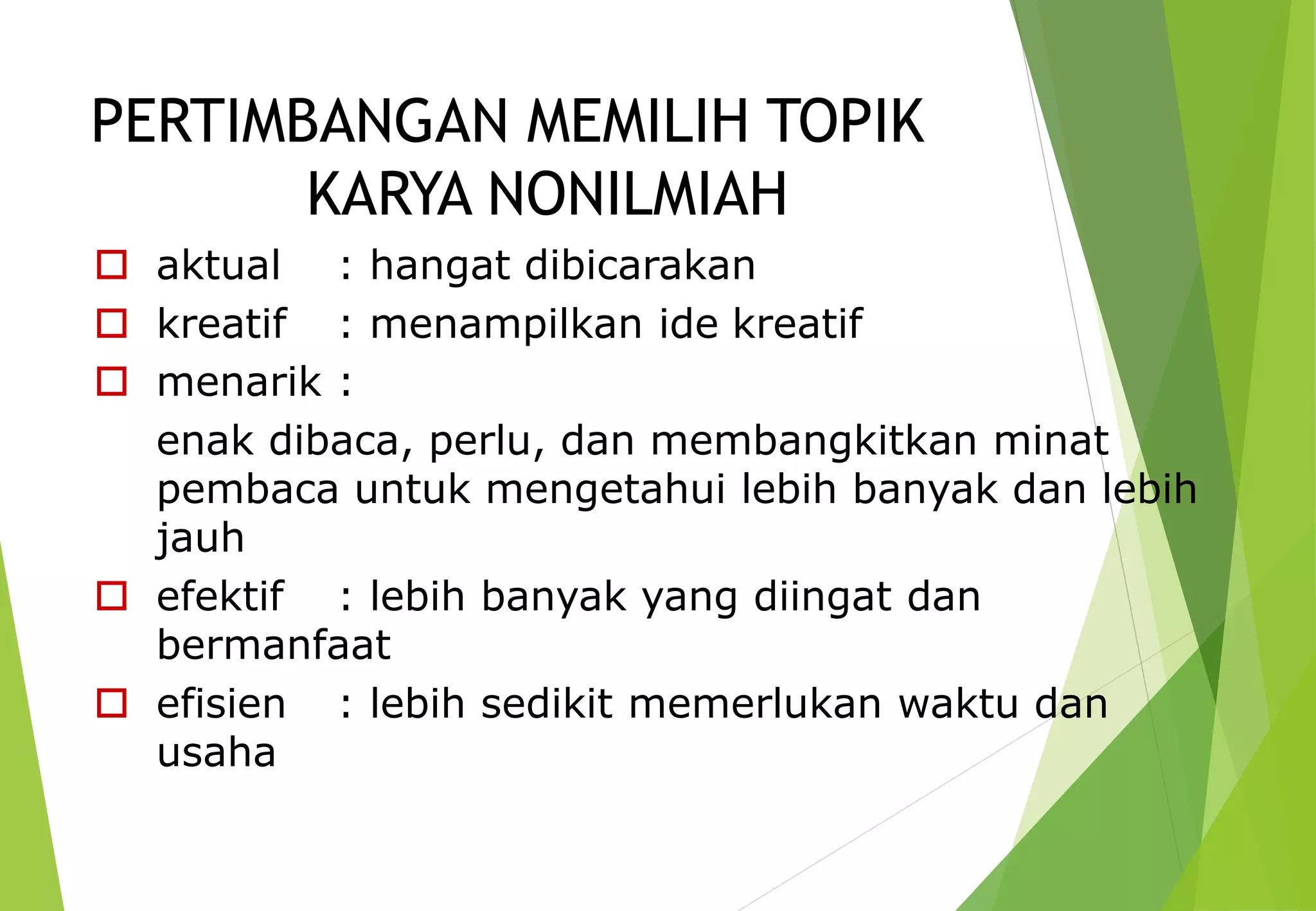 MKU Bahasa Indonesia Materi Topik, Tema, dan Judul Karangan By Asep Perdiansyah | PPTX