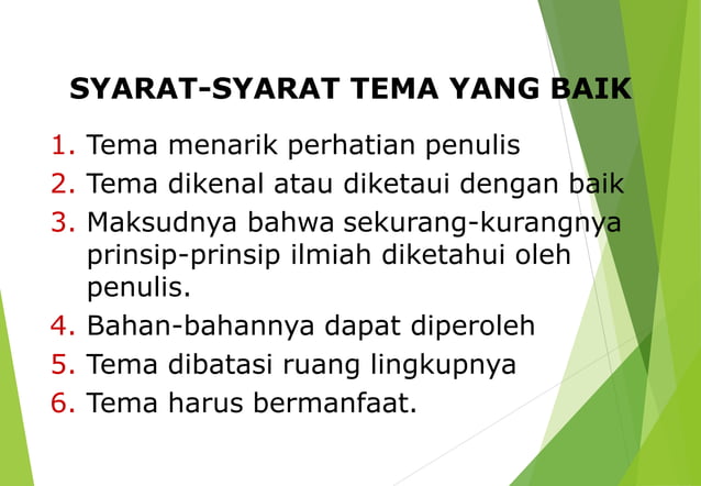 MKU Bahasa Indonesia Materi Topik, Tema, dan Judul Karangan By Asep Perdiansyah | PPTX