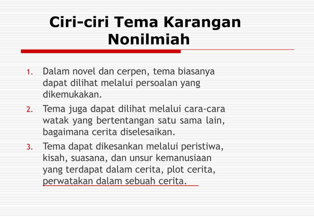 MKU Bahasa Indonesia Materi Topik, Tema, dan Judul Karangan By Asep Perdiansyah | PPTX