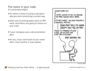 Reading Code You Didn't Write | PDF