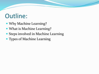Introduction to Machine Learning | PPT