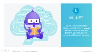 Ml.net machine learning for .net developers! | PPTX | Social Networking | Internet