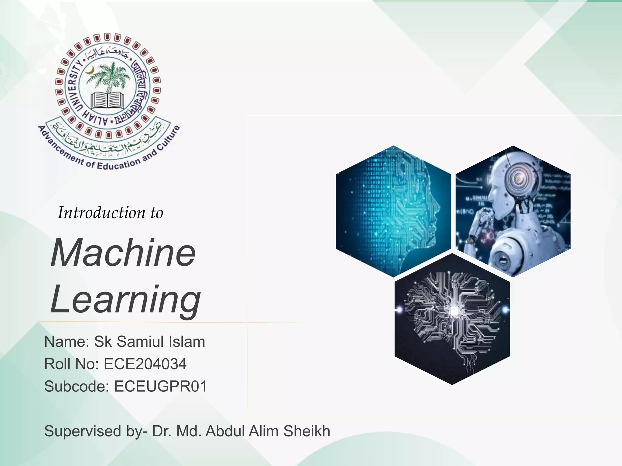 Machine Learning Presentation | PPT