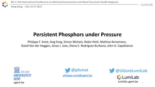 ML-3 - Persistent Phosphors under Pressure | PPTX