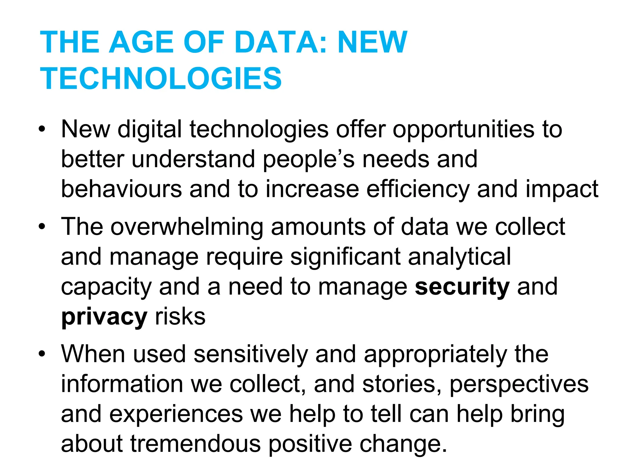 The age of data - Putting responsible data into practice | PPTX