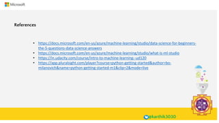 Machine Learning Basics using Azure ML | PPTX