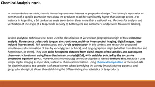 Machine learning/deep learning application in tea industry | PDF